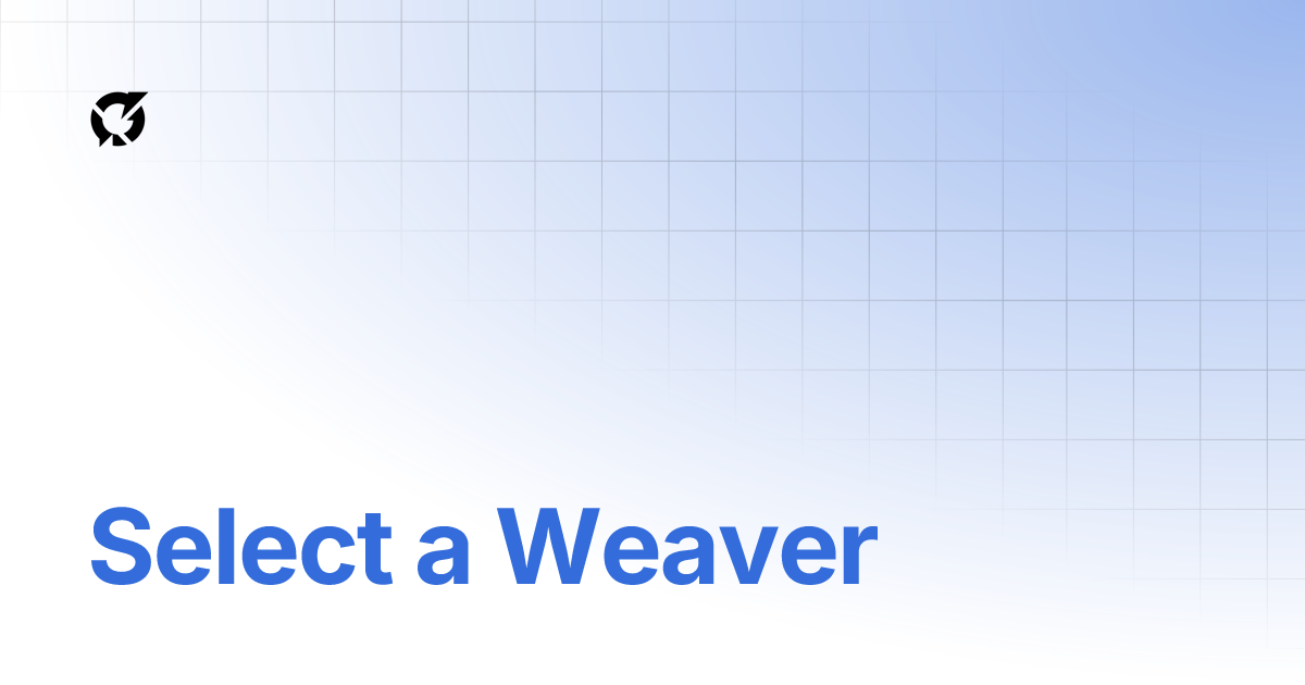 Select a Weaver | Riftstorm
